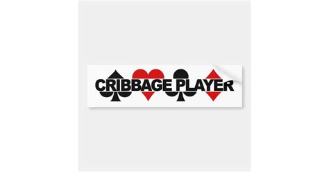 Cribbage Player Bumpersticker Bumper Sticker Zazzle