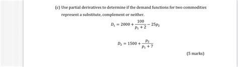 Solved C Use Partial Derivatives To Determine If The Chegg