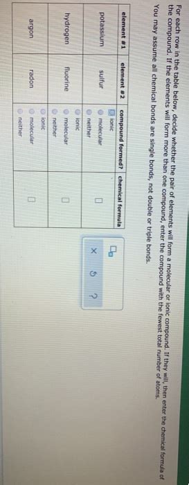 Solved For Each Row In The Table Below Decide Whether The