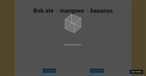 Debugging Fruits Counter Codesandbox