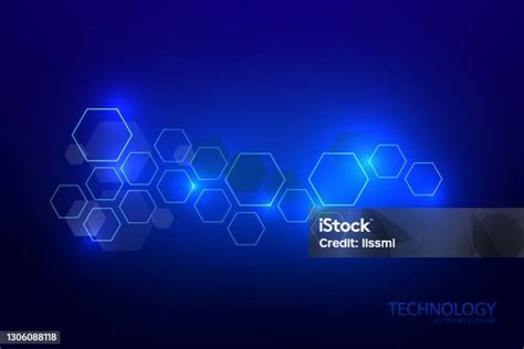 육각 기술 배경 간단한 육각형 요소와 추상적 인 기술 배경 의학 과학 및 기술 교육 0명에 대한 스톡 벡터 아트 및 기타 이미지
