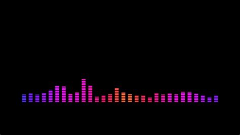 Abstract Multicolored Sound Wave Pattern On Black Background Sound Spectrum Dance Sound Wave
