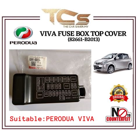 Original Perodua Viva Fuse Box Top Cover 82661 B2013 Shopee Malaysia