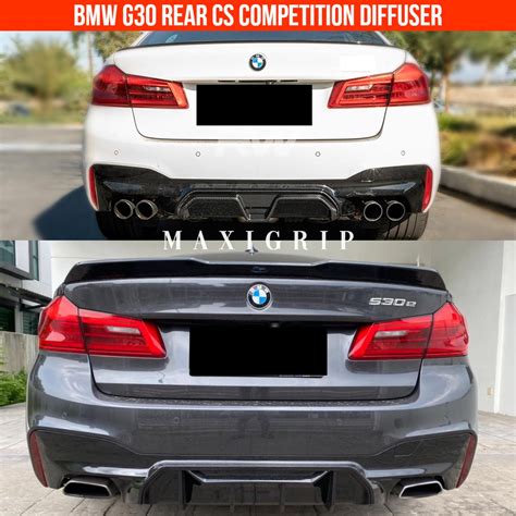 BMW G30 5 Series MP M5 Rear Diffuser Lip M5 Competition Style Diffuser Rear Bumper Lip G30
