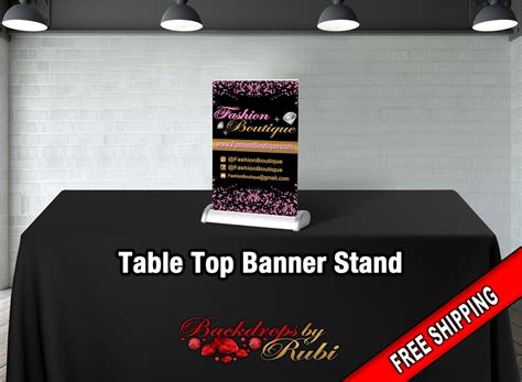 Table Top Banner Stand Logo Step And Repeat Business Event Banner