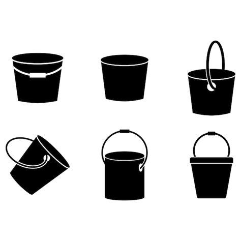 Premium Vector Bucket Icon Vector