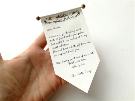Send You A Custom Tiny Scroll From The Tooth Fairy By Madeauchristou Fiverr