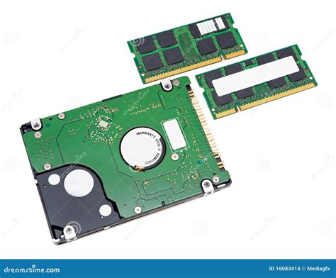 Hard Disk Drive And Memory Of Notebook Stock Photo Image Of Object Connector 16083414