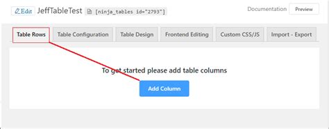 Creating Your First Table Wp Manage Ninja