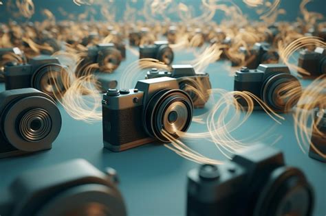 Premium Ai Image Dynamic Composition Of Cameras Forming A Generative Ai