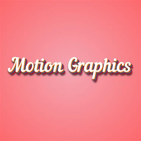 premium photo motion graphics text effect photo image cool