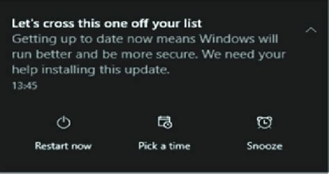 Example Reminder Notification Of A Pending Update Requiring A Restart Download Scientific Diagram