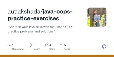 Github Autiakshadajava Oops Practice Exercises Sharpen Your Java