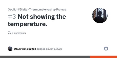 Not Showing The Temperature · Issue 3 · Opollo11 Digital Thermometer Using Proteus · Github