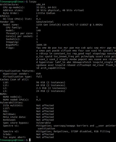 Commands To Get Hardware Info In Linux