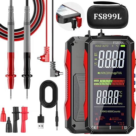 Usb Rechargeable Digital Multimeter Smart Digital Multimeter Tester Fs899l Usb Digital