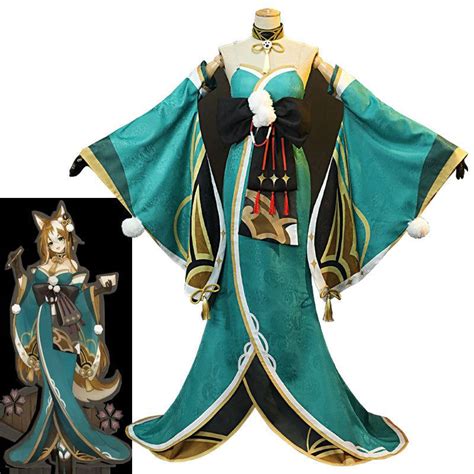 Game Genshin Impact Miss Hina Inugami Cosplay Costumes Cosplay