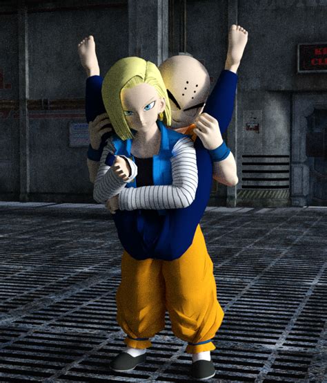 Krillin And 18 By Brok3na44ow On Deviantart