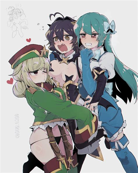 Rule 34 An Sin Araga Kiwi Bangs Black Hair Blue Hair Blush Blush