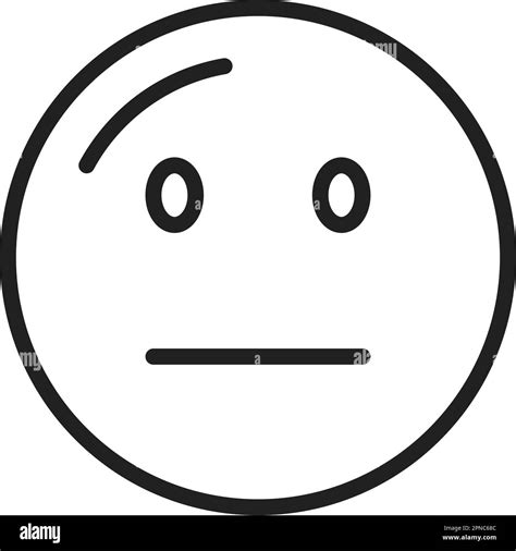Neutral Face Icon Vector Image Suitable For Mobile Apps Web Apps And