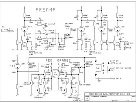 Mesa Boogie V Twin Schematic