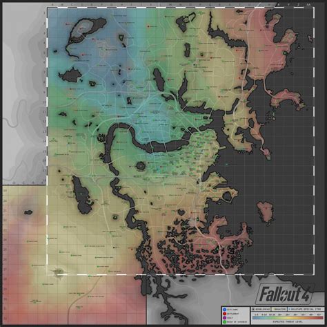 Map Showing Fallout 4s Threat Level Maps On The Web