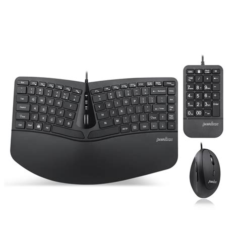Buy Perixx Periduo 406a 3 In 1 Wired Compact Ergonomic Keyboard With