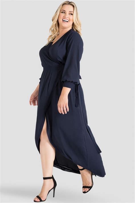 Plus Size Maxi Wrap Dresses The Untidy Closet