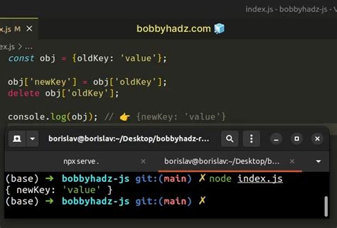 How To Rename An Object Key In Javascript Bobbyhadz