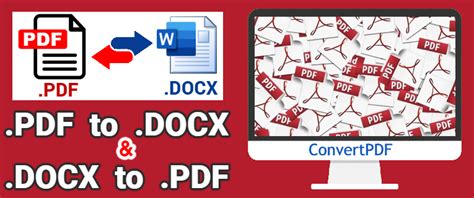 CONVERT PDF Windows Program To Convert PDF Files To DOCX And DOCX To PDF