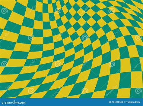psychedelic geometric pattern with squares stock vector illustration