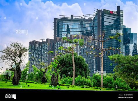 Marina One Residences Building With Clear Blue Sky Marina One