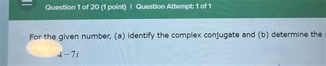 Solved Question 1 ﻿of 20 1 ﻿point ﻿i Question Attempt 1