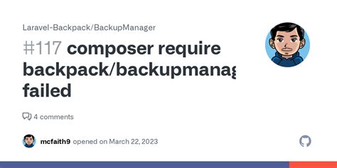 Composer Require Backpackbackupmanager Failed · Issue 117 · Laravel Backpackbackupmanager