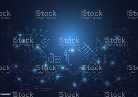 기술 회로 보드 텍스처와 추상 디지털 배경입니다 전자 마더보드 그림입니다 통신 및 공학 개념입니다 벡터 일러스트 레이 션 0명에 대한 스톡 벡터 아트 및 기타 이미지