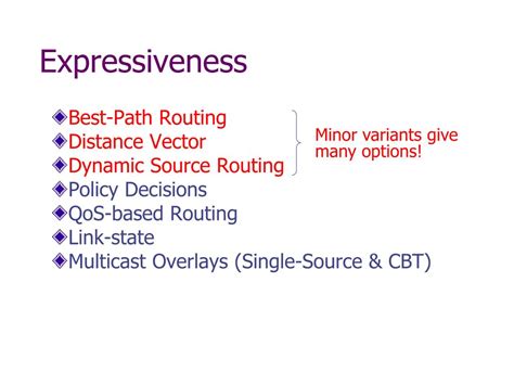 PPT Declarative Routing Extensible Routing With Declarative Queries