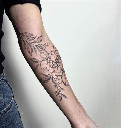 Flower Tattoo Arm Pinterest Simple Flower Arm Tattoo Muvzmj