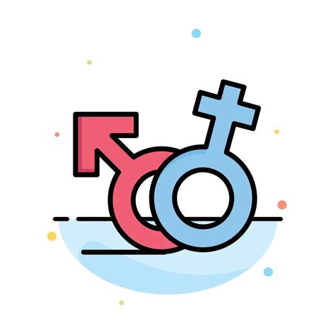Gender Symbol Male Female Abstract Flat Color Icon Template 13142372 Vector Art At Vecteezy