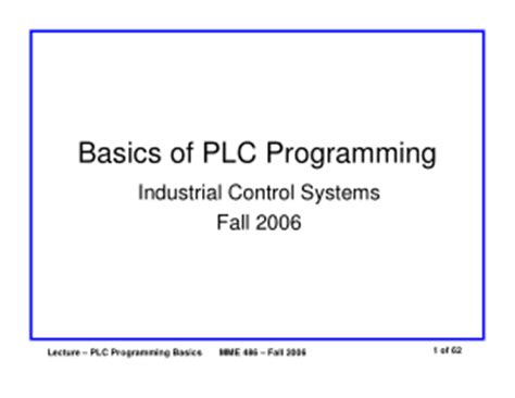 PLC Programming Basics Pdf CNC Manual