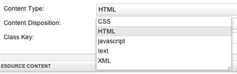 Content Types Resources Modx Documentation