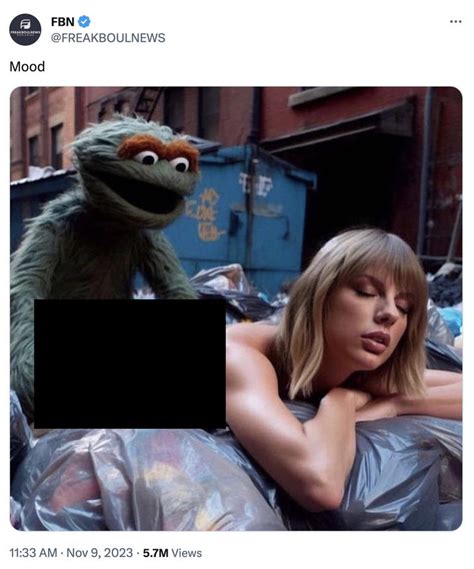 Oscar The Grouch Taylor Swift Ai Meme Oscar The Grouch Taylor Swift