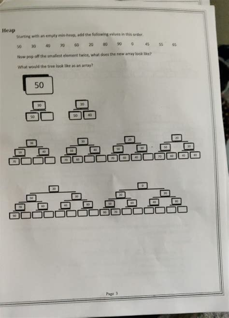 Solved Heap Add The Following Values In This Order Starting