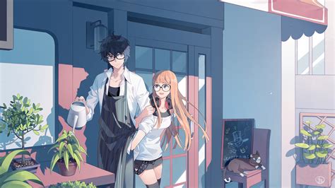 Persona 5 Joker And Futaba Sakura Hd Wallpaper
