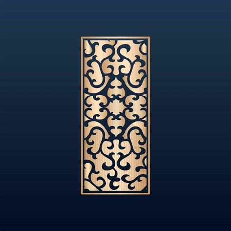 Laser Cut Islamic Pattern Laser Cut Decorative Panel Set With Lace Pattern Square Templates