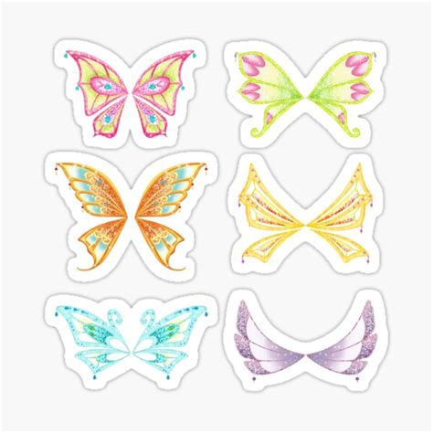 Winx Club Wings Sticker For Sale By Angelicacademia Redbubble