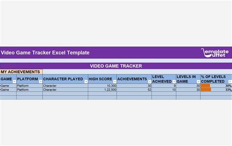 video game tracker excel template track games easily and accurately