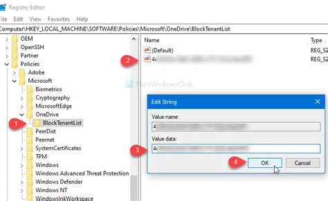 allow or block syncing onedrive accounts for specific organizations
