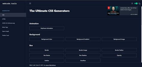 Super Cool Css Generator Tools 🎨🖌️ A Thread 🧵👇 المسلسل من Codedamn Codedamncom رتبها