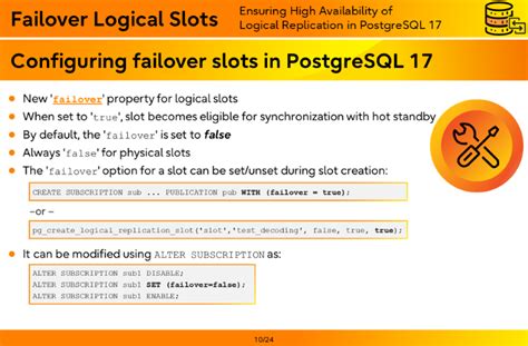 Failover Logical Slots Ensuring High Availability Of Logical
