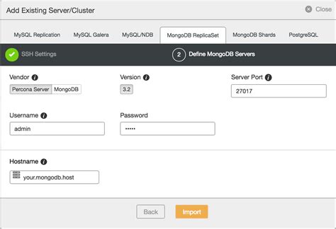 Adding Existing Databases And Clusters Updated Severalnines